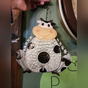 Source Unknown | Other | Cute Metal Hanging Cow Birdhouse 78 In | Poshmark
